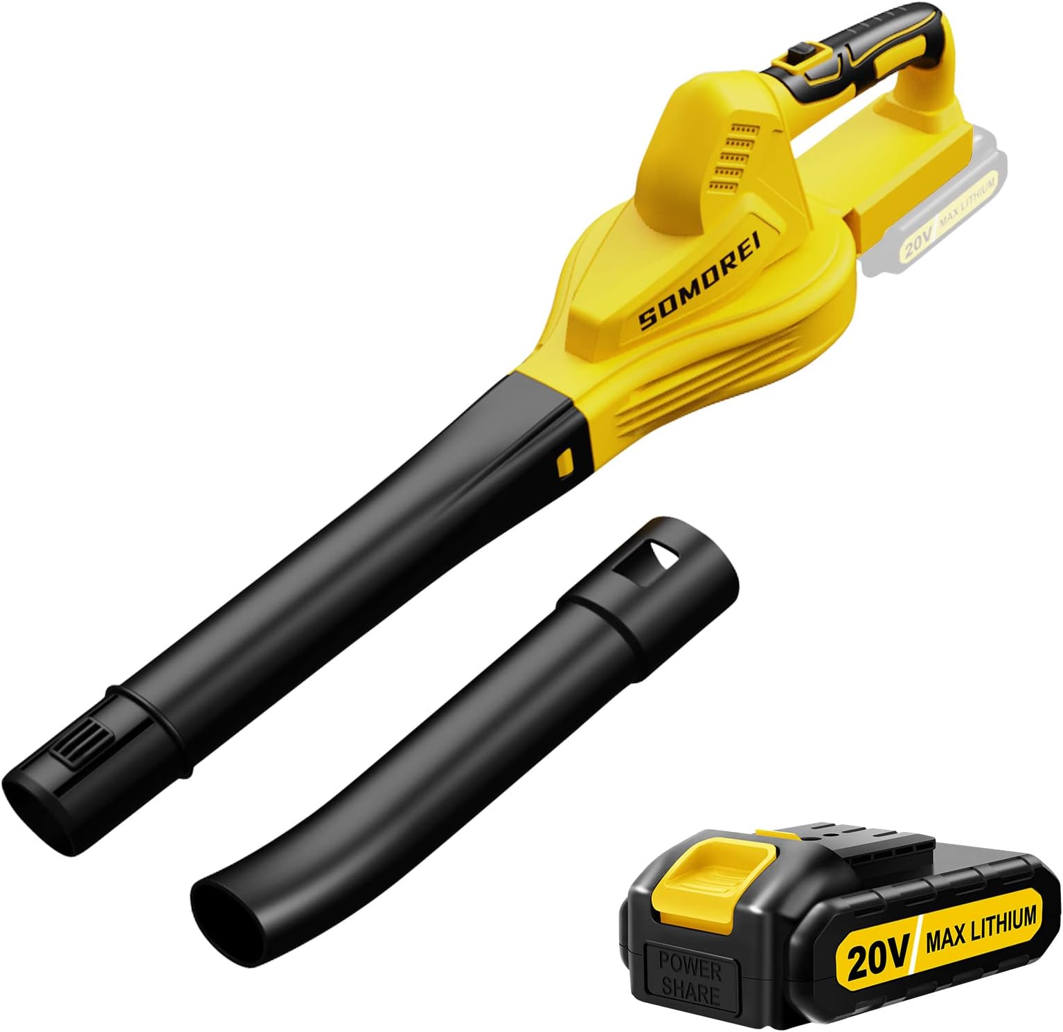 Amazon.com: Cordless Leaf Blower Battery Operated: 20V Electric Mini ...