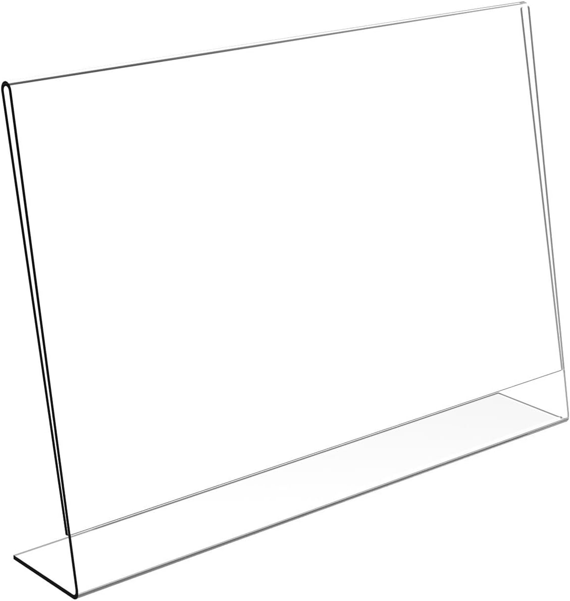 Displaypro A4 Landscape Acrylic Poster Menu Holder Lean to Perspex ...