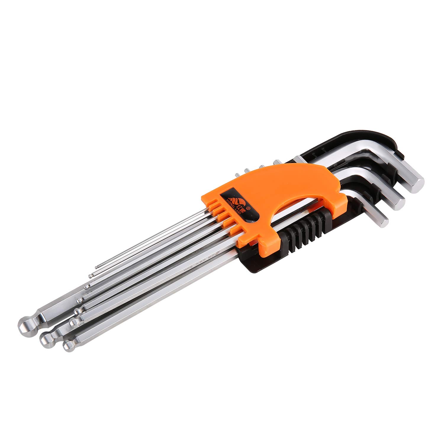 Buy Wrench Set, L Shape Long Arm Ball Point Hex Key Set, Double Wrench ...