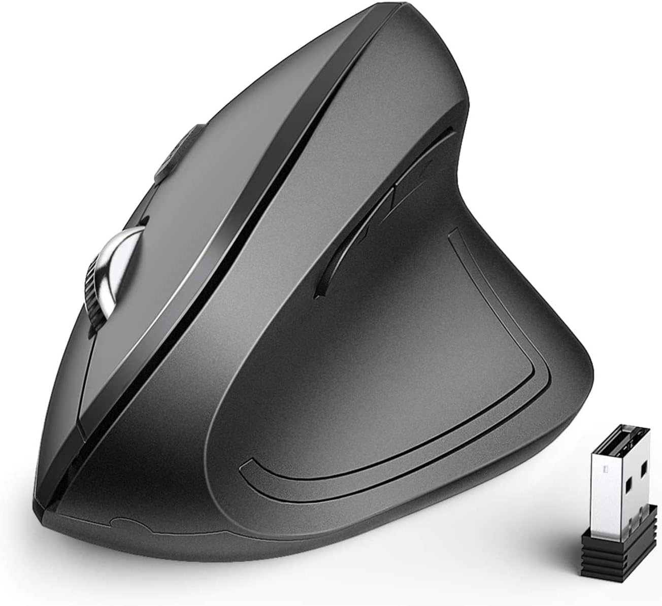UGREEN 2.4GHz Wireless Ergonomic Vertical Mouse, 4000DPI Optical ...