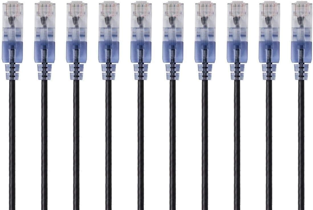 Amazon.com: Monoprice Cat6A Ethernet Patch Cable - Snagless RJ45 ...