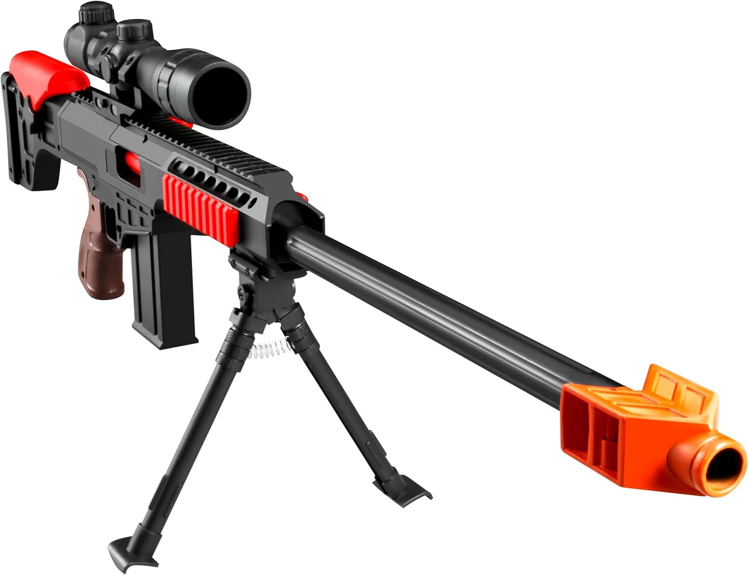 Amazon.com: Long Size Barrett Sniper Rifle Shell Ejecting Toy Gun Safe ...