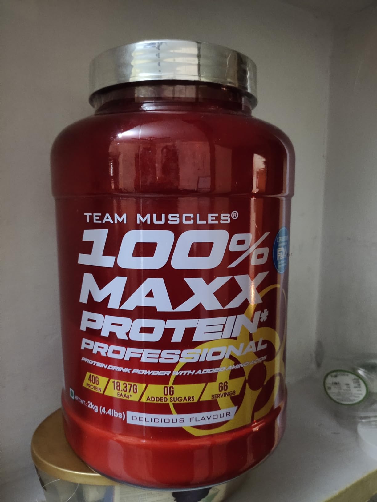 TM WITH TEAM MUSCLES 100% Maxx Protein Professional- 2Kg(Mango) With ...