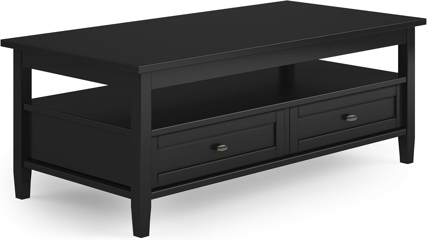 Amazon.com: SIMPLIHOME Warm Shaker Coffee Table - 48 inch Wide Solid ...