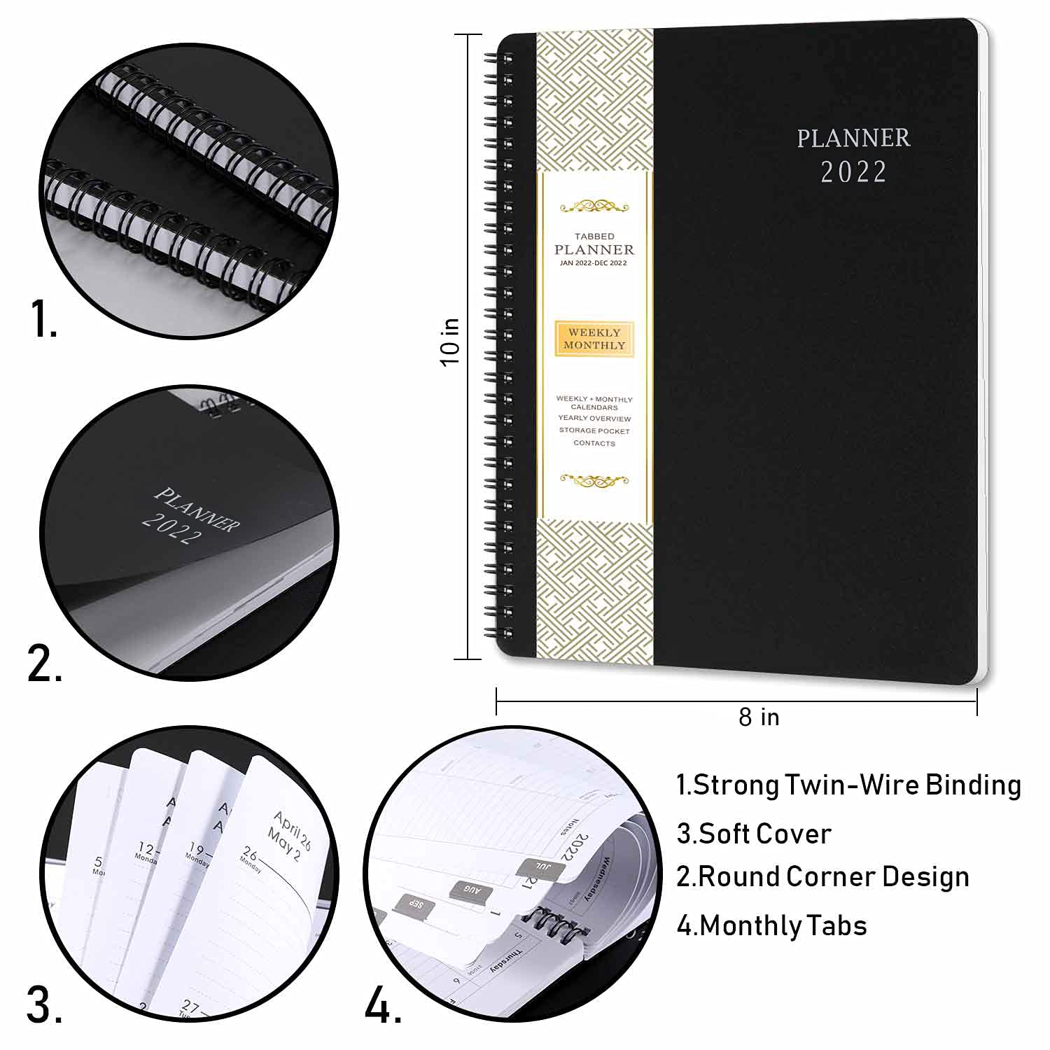 2022-2023 Planner - Academic Planner 2022-2023 with Weekly & Monthly ...