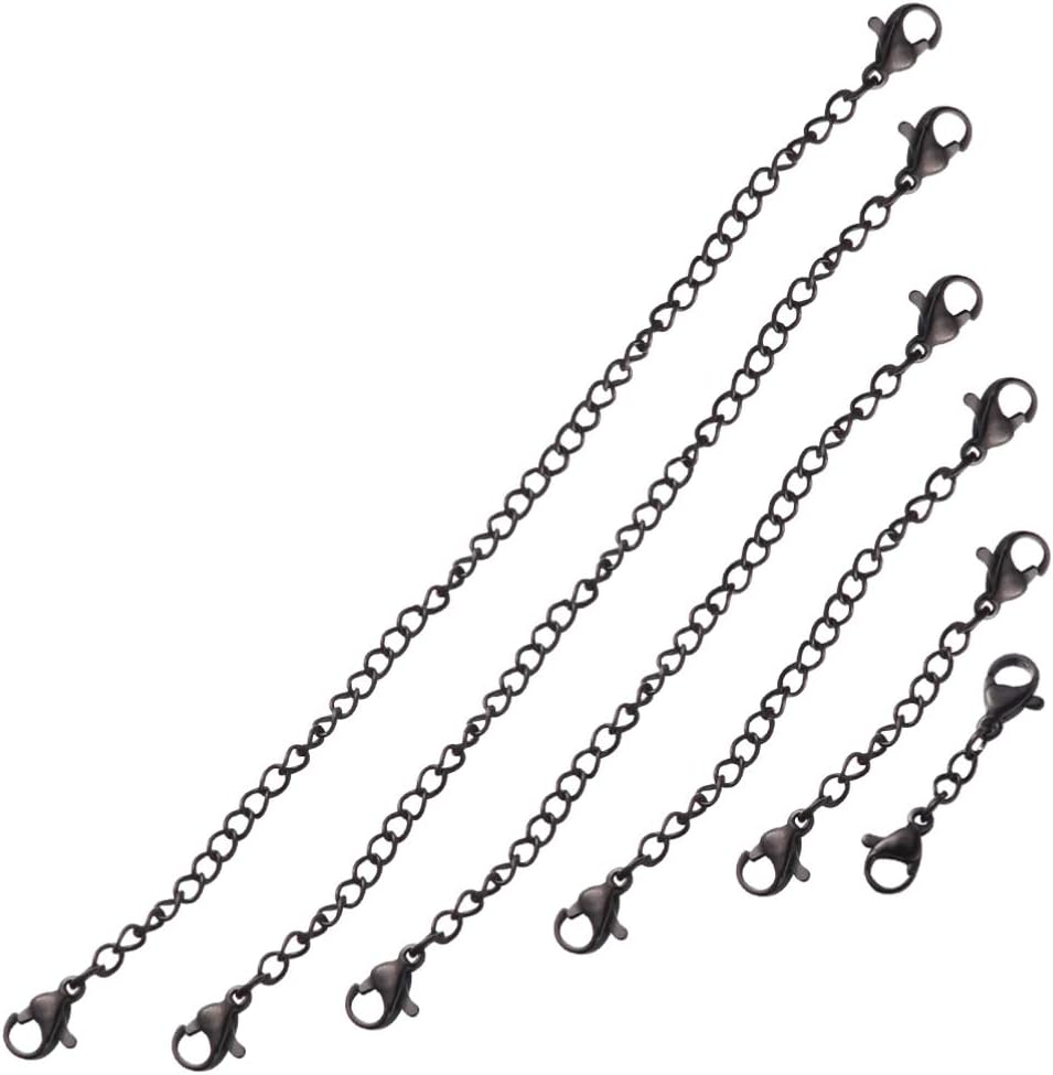 Amazon.com: EXCEART Jewelry Clasp Extender Stainless Steel Necklace ...