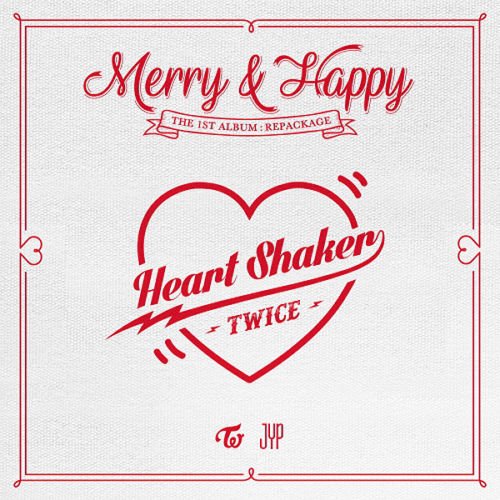 TWICE - TWICE [MERRY&HAPPY] 1st Repackage Album Random Ver CD+P.Book ...