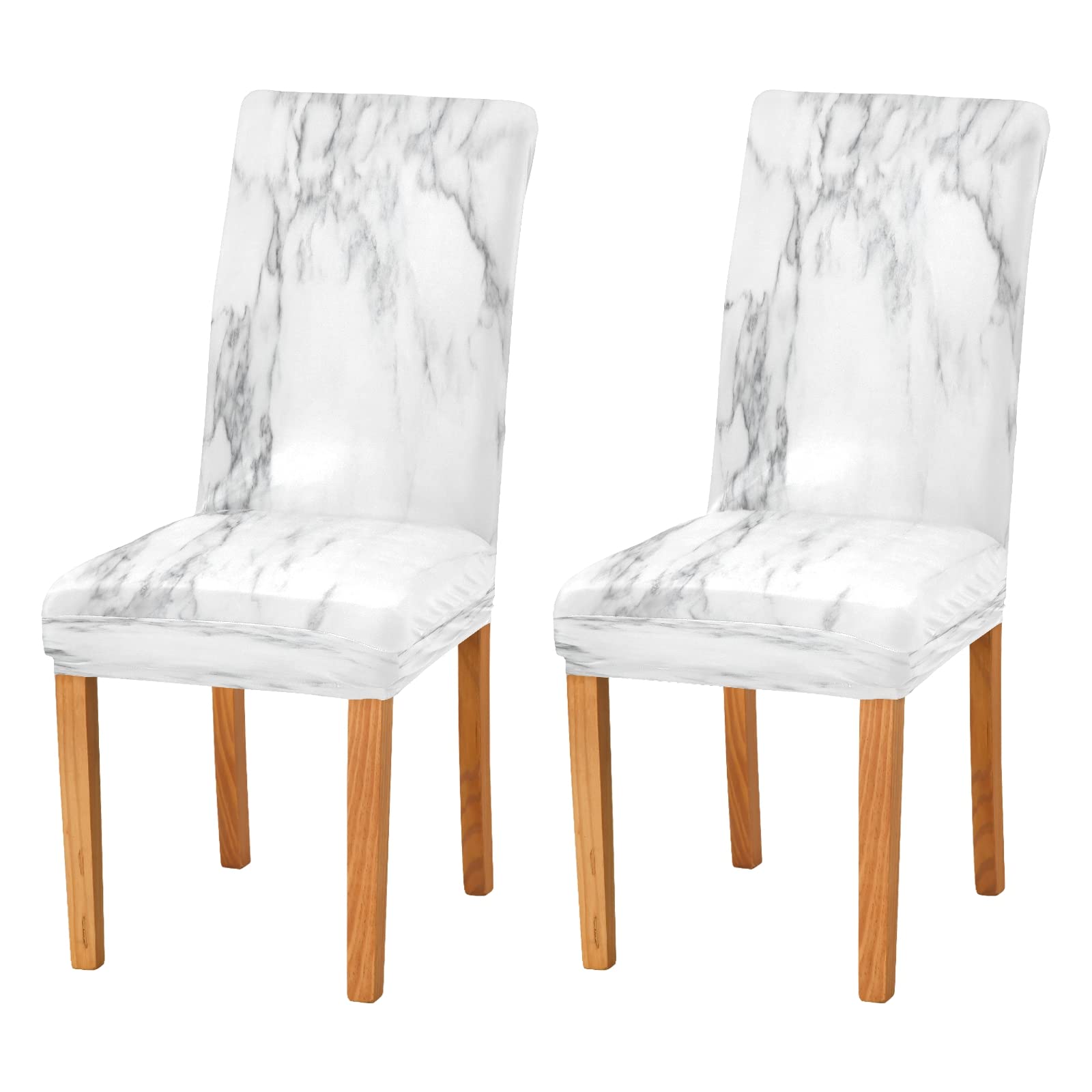 Natural White Dining Room Chair Slipcovers