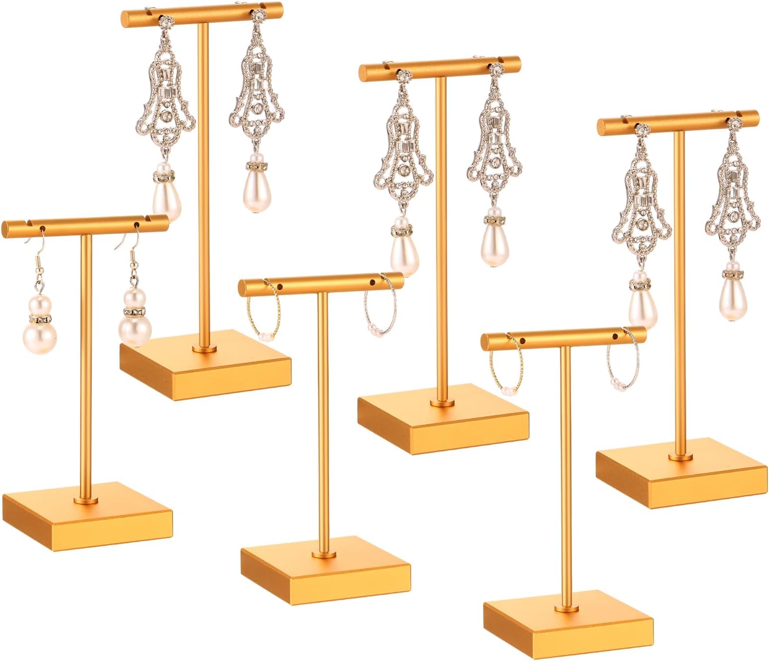Amazon.com: GISELA D 4pcs Gold Earring Display Stands For Selling ...
