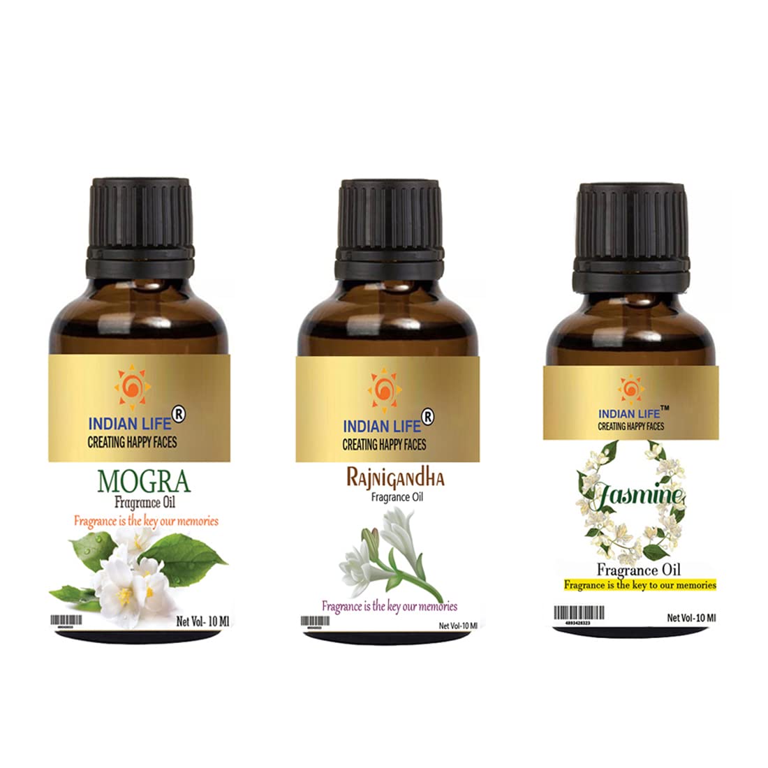 Indianlife Pure Smell Fragrance Oil Mogra Jasmine & Rajnigandha For ...