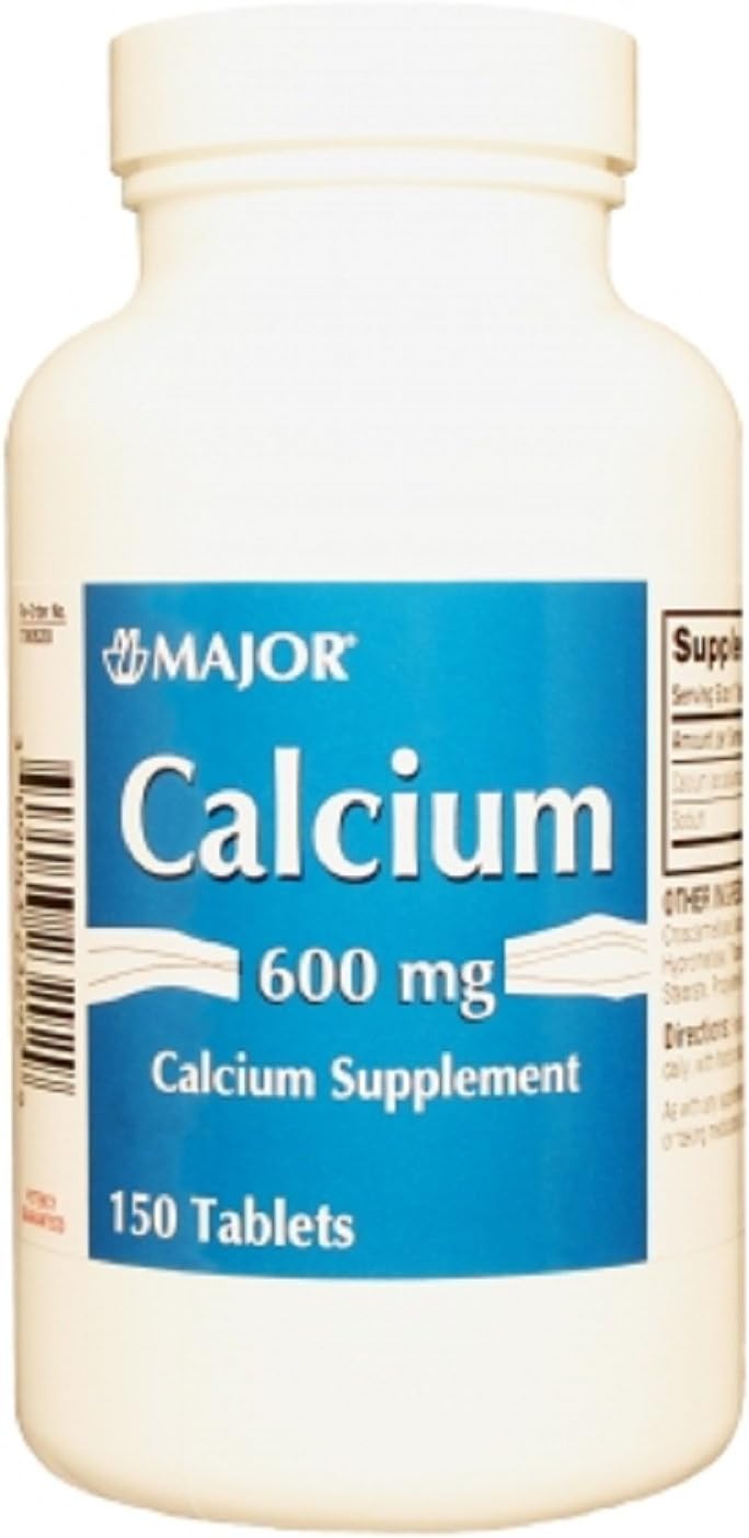 Amazon.com: Major Calcium 600MG TABS Calcium CARBONATE-600 MG White 150 ...