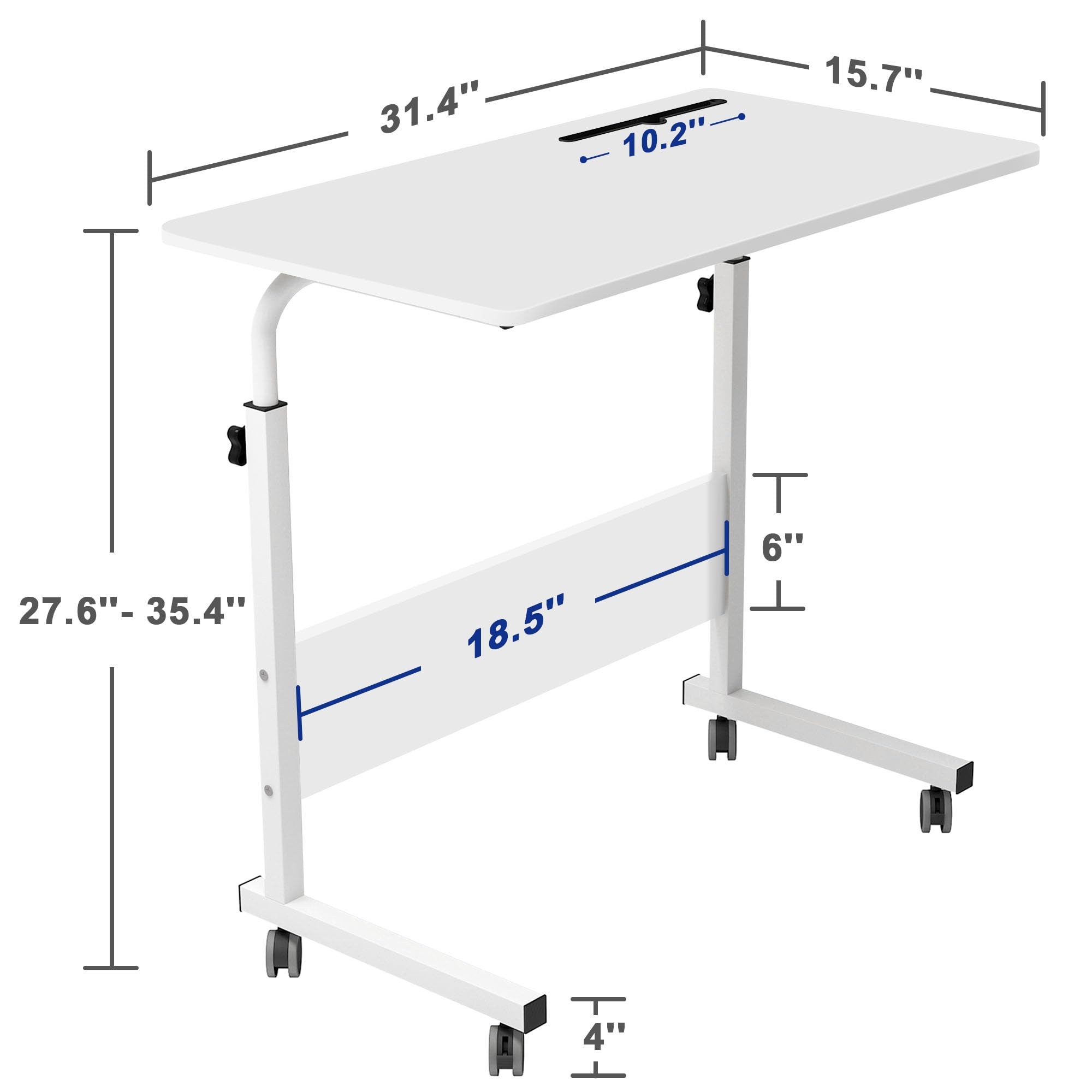Snapklik.com : Soges Computer Desk, Laptop Table, Height-Adjustable PC ...