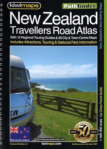 New Zealand Travellers Road Atlas: Kiwi Maps, Kiwimaps: 9415871000782 ...