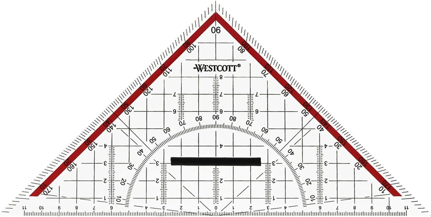 Helix 31cm 60 degree Set Square : Amazon.co.uk: Stationery & Office ...