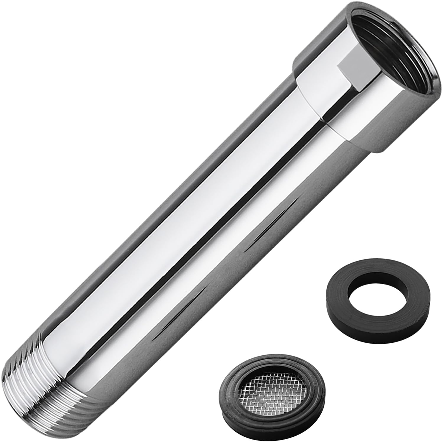 HOMYEP Shower Arm Extender 4 Inch Rainfall Shower Head Extension Arm ...