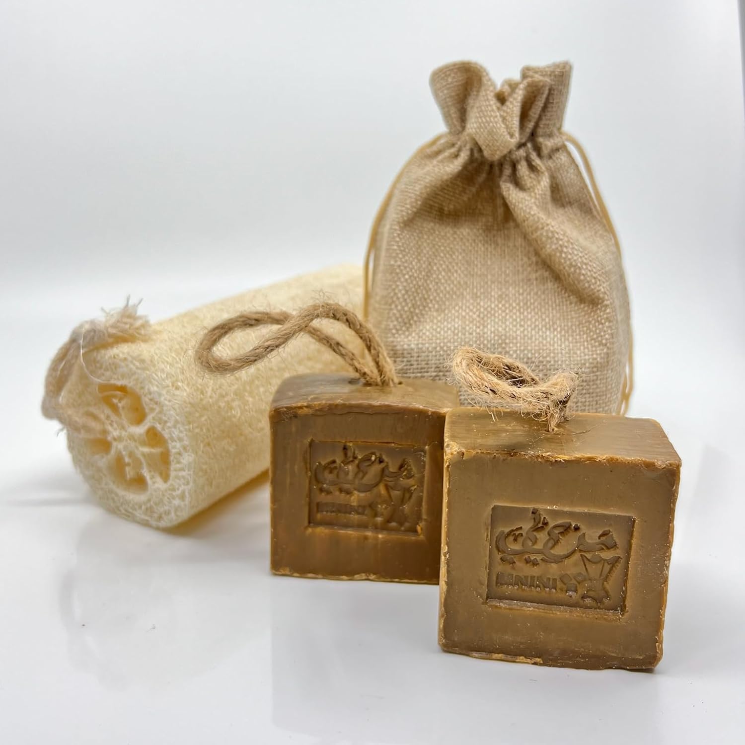 Natural Organic Handmade Soap 2x100g with Organic Loofah, Ghar Soap ...
