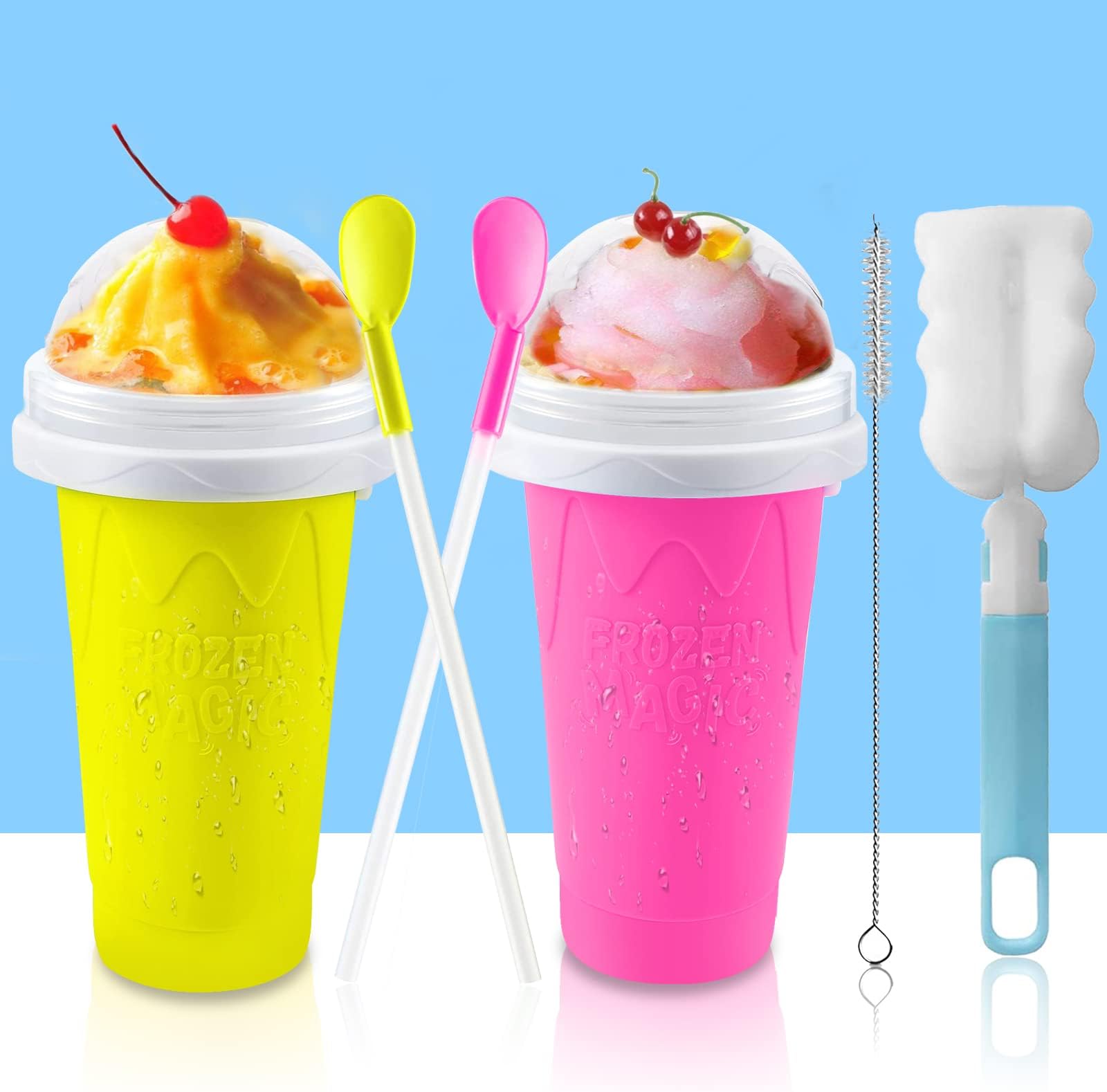 Amazon.com: Slushie Maker Cup - Magic Quick Frozen Smoothies Cup for ...