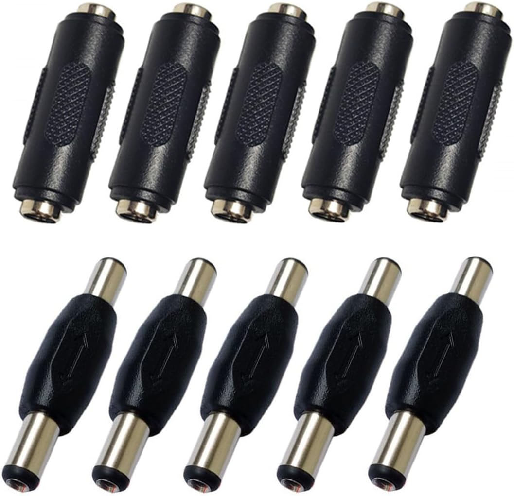 Amazon.com: Hxchen 10Pcs DC Female to Female Power Jack Connector ...