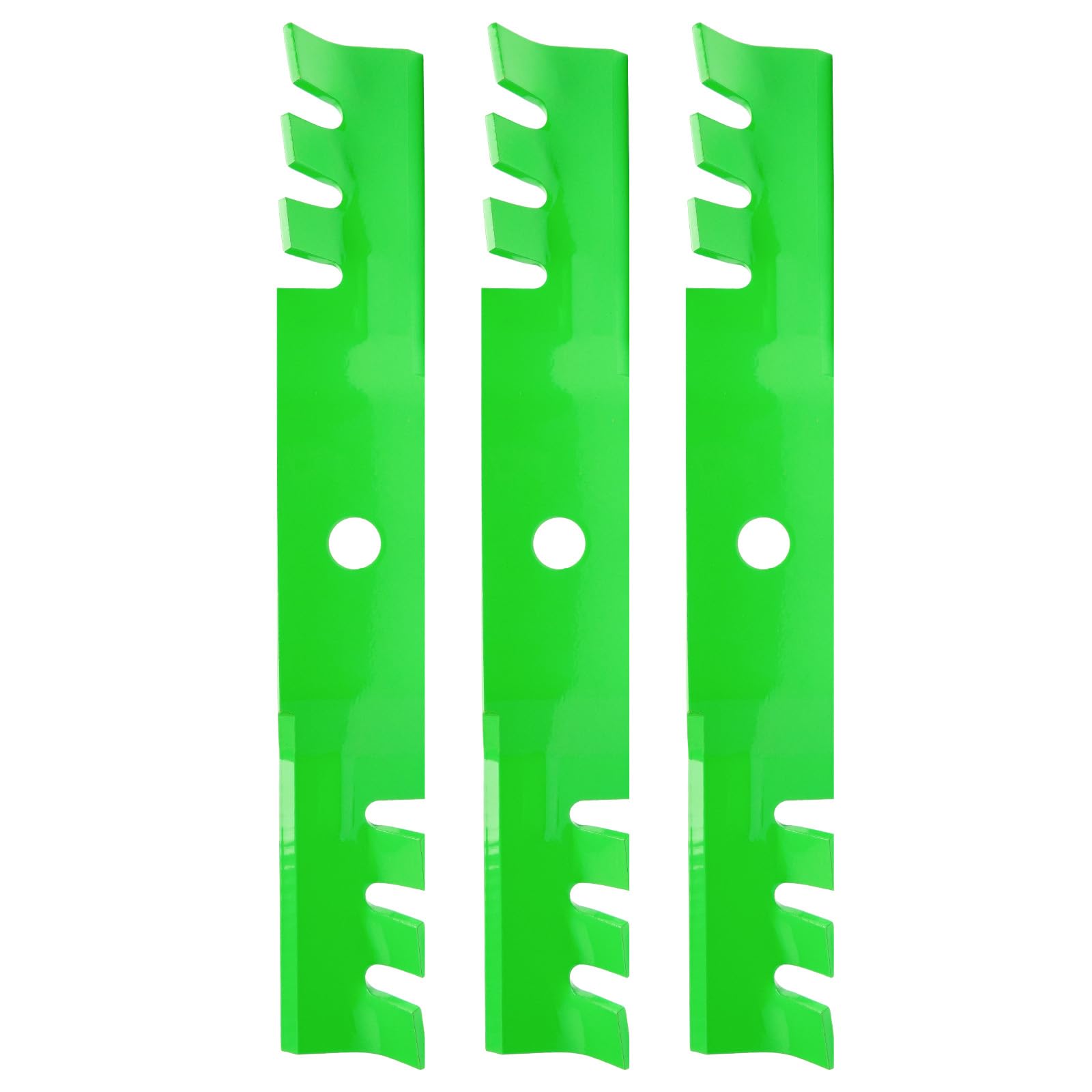 Amazon.com : TENGMUJX 3 Pack Toothed Mulching Lawn Mower Blade Replaces ...