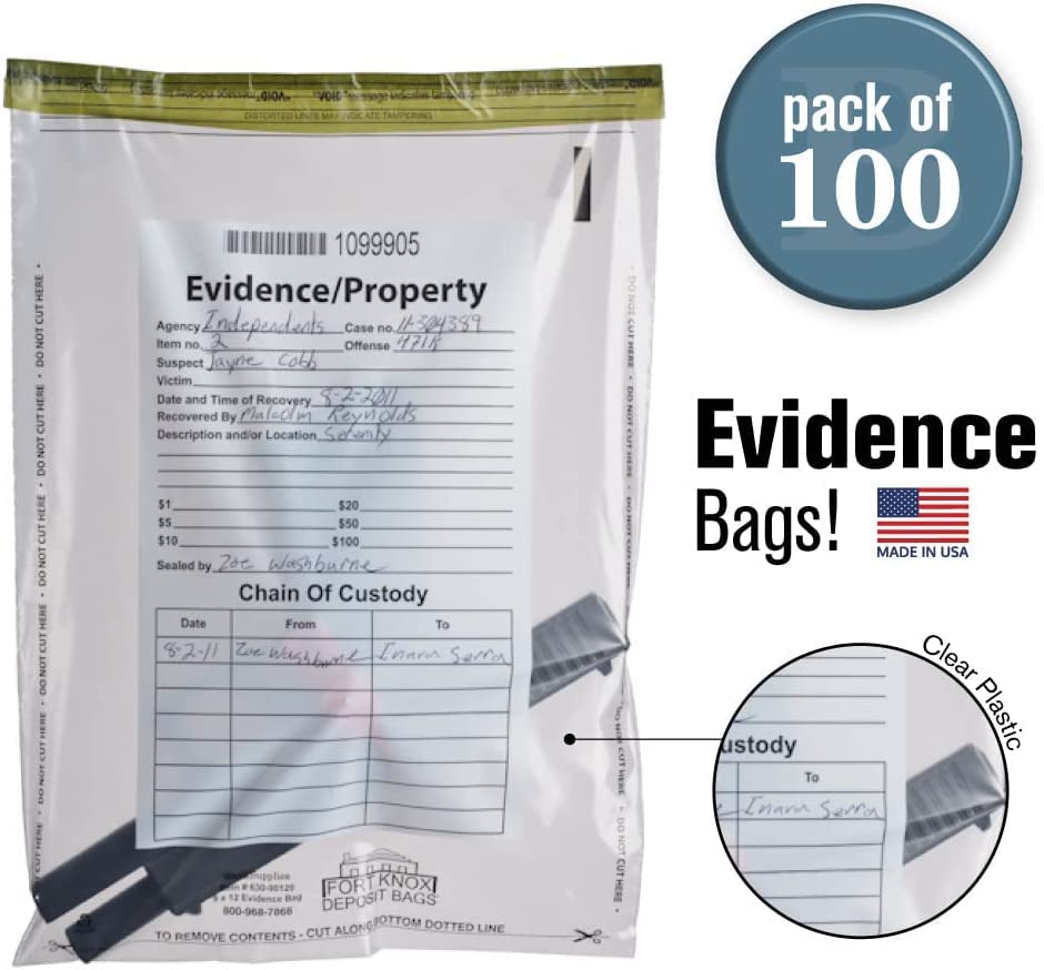 Snapklik.com : Clear Evidence Bags Case Of 100 9W X 12H Tamper Evident ...