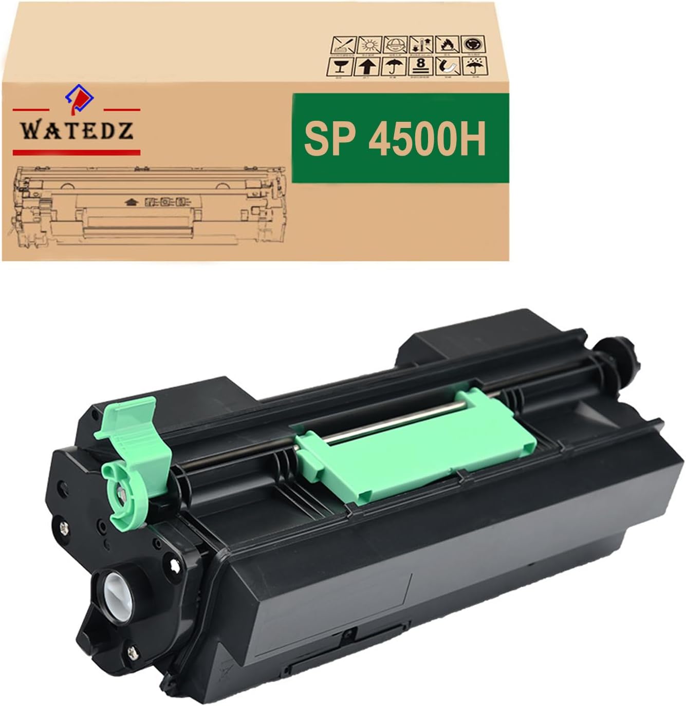 Amazon.co.jp: WATEDZ リコー用 SP トナー 4500H（1パック ブラック）互換トナーカートリッジ 対応機種：Ricoh ...