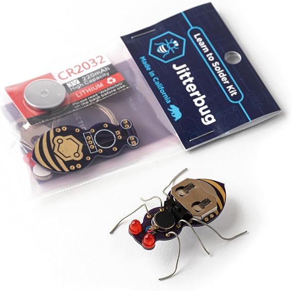 Amazon.com: Learn to Solder Kits Jitterbug Soldering Kit | DIY ...