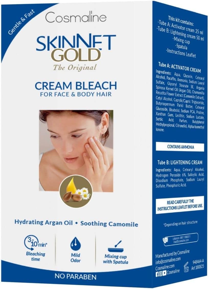 Cosmaline Skinnet Gold Cream Bleach 50ML: Buy Online at Best Price in ...