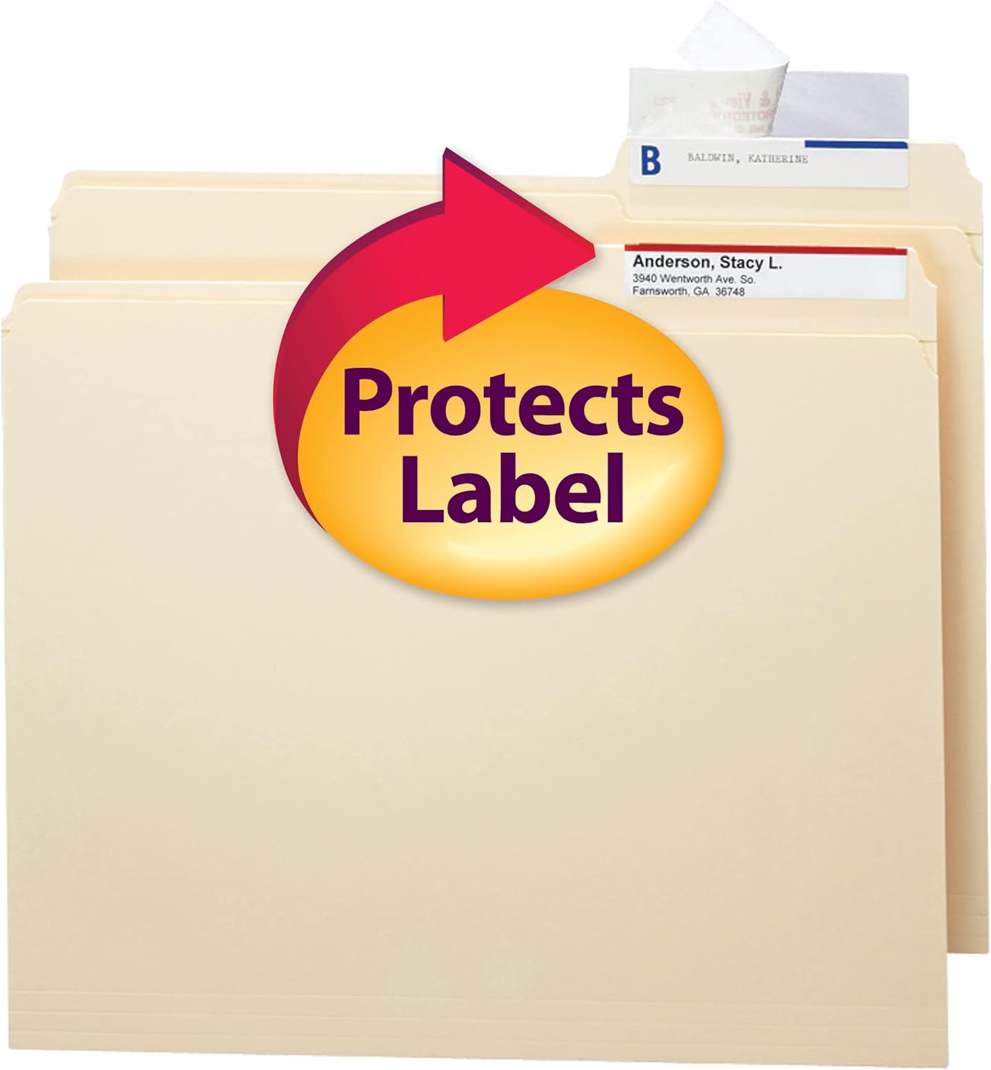 Amazon | Seal & View File Folder Label Protector, Clear Laminate, 3-1 ...