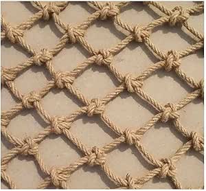 Amazon.co.jp: Rope Jute Weaving Net 4mm*6cm Kids Safety Hemp Rope ...