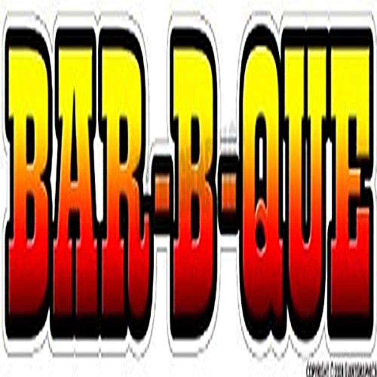 Amazon.com: BAR-B-QUE Concession Decal bbq barbeque sign smoker pit ...