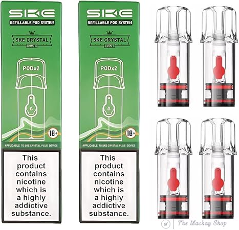 SKE Crystal Plus Refillable Pods (1.1ohm) - SKE Crystal Pods Crystal 4 ...