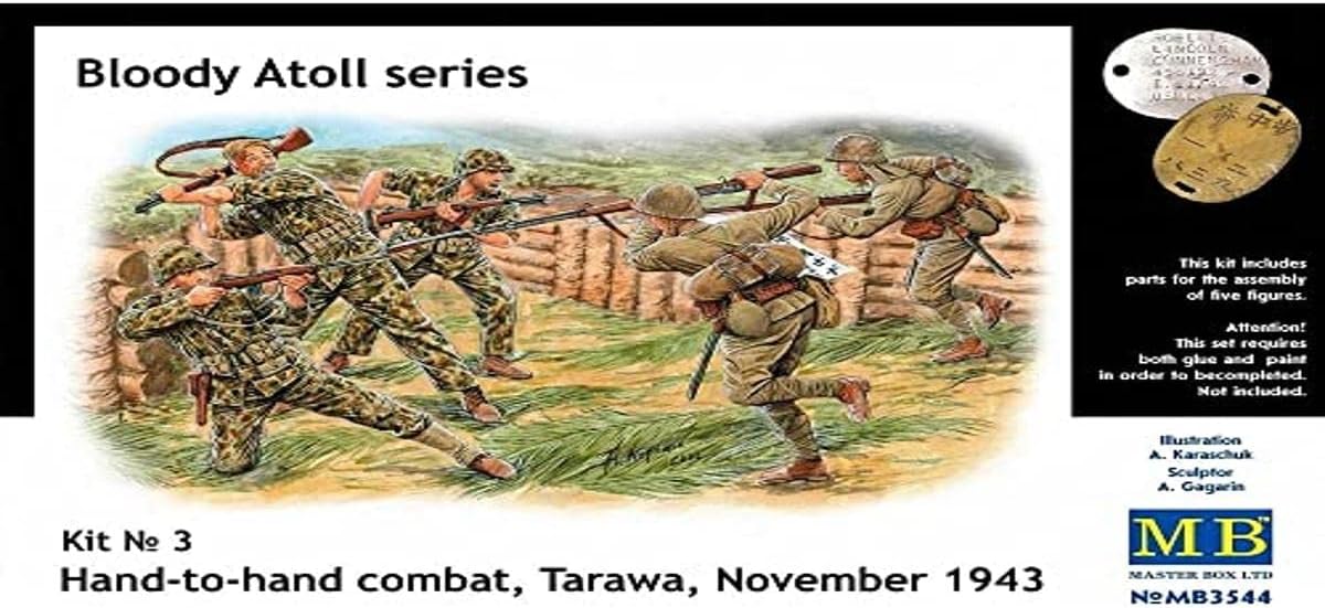 Masterbox 1:35 Scale "Bloody Atoll Series. Kit No 3". Hand-to-Hand Combat Figure: Amazon.de: Toys