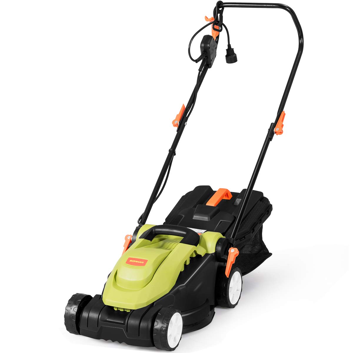 Goplus Electric Lawn Mower, 14-inch Corded Grass Cutting Machine with ...