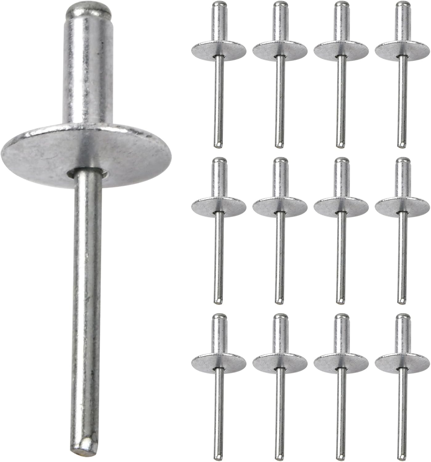 50 Stück Blindnieten Blindniet mit Gewölbtem Aluminiumkopf Aluminium ...