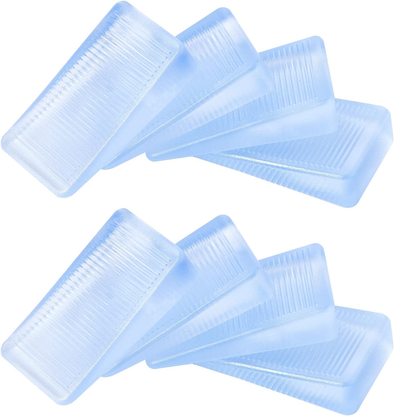 8 Pcs Rubbery Clear Table & Bed Level Wedge for Home Improvement ...