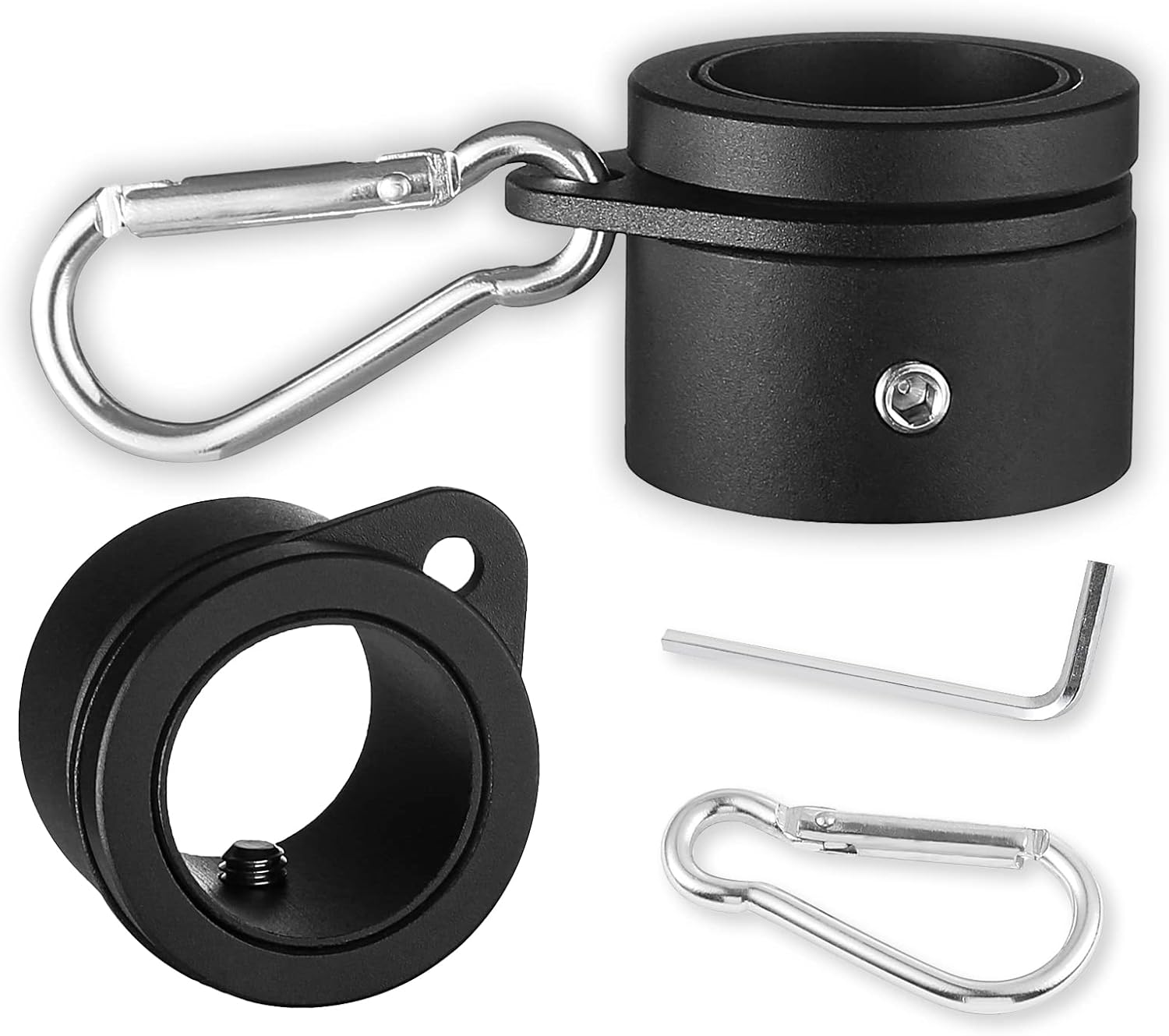 Amazon.com : SDMETEI Flag Pole Rings, Aluminum Alloy Flag Pole Kit, 360 ...