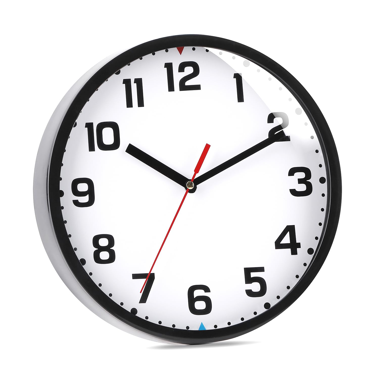 Wall Clock 9 Inch Battery Operated Silent Non-ticking Wall Clock Modern ...