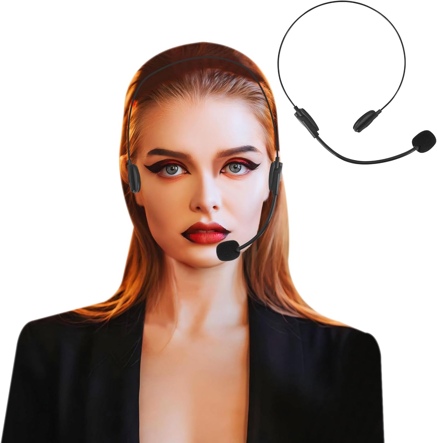 Amazon.com: CHIKIXSON Rock Star Costume Accessories Headset, Cosplay ...