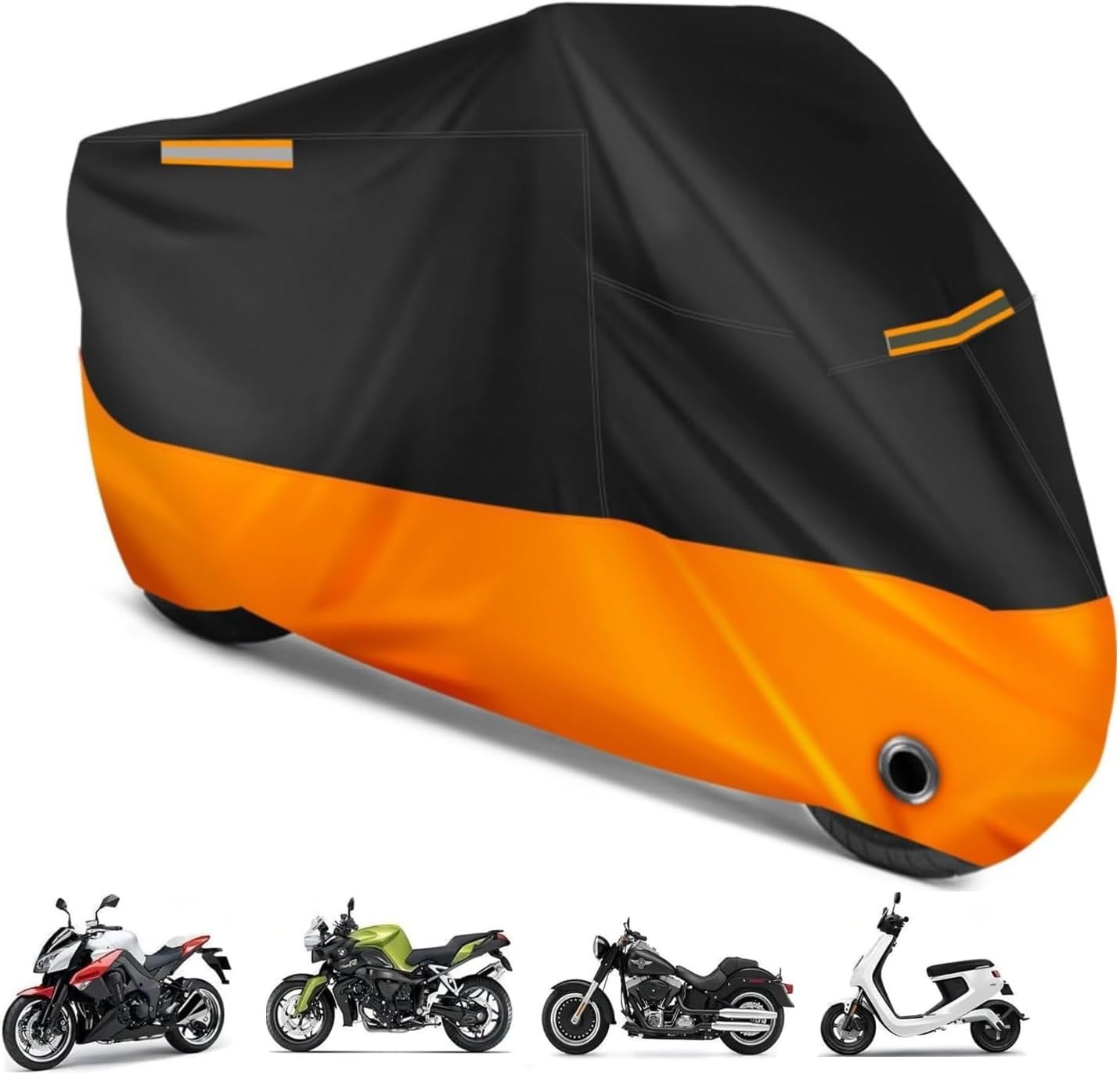 Funda para Moto Impermeable, 190T Tela Oxford Cubierta de Motocicleta ...