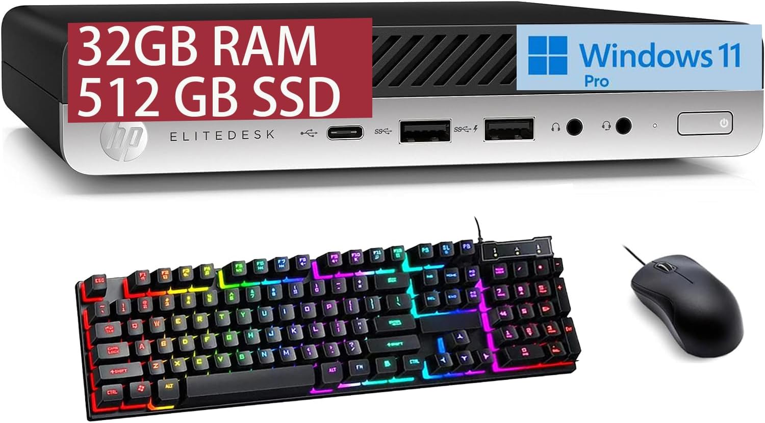 Amazon.com: HP EliteDesk 800 G4 Mini Business Desktop PC, Intel Core i5 ...