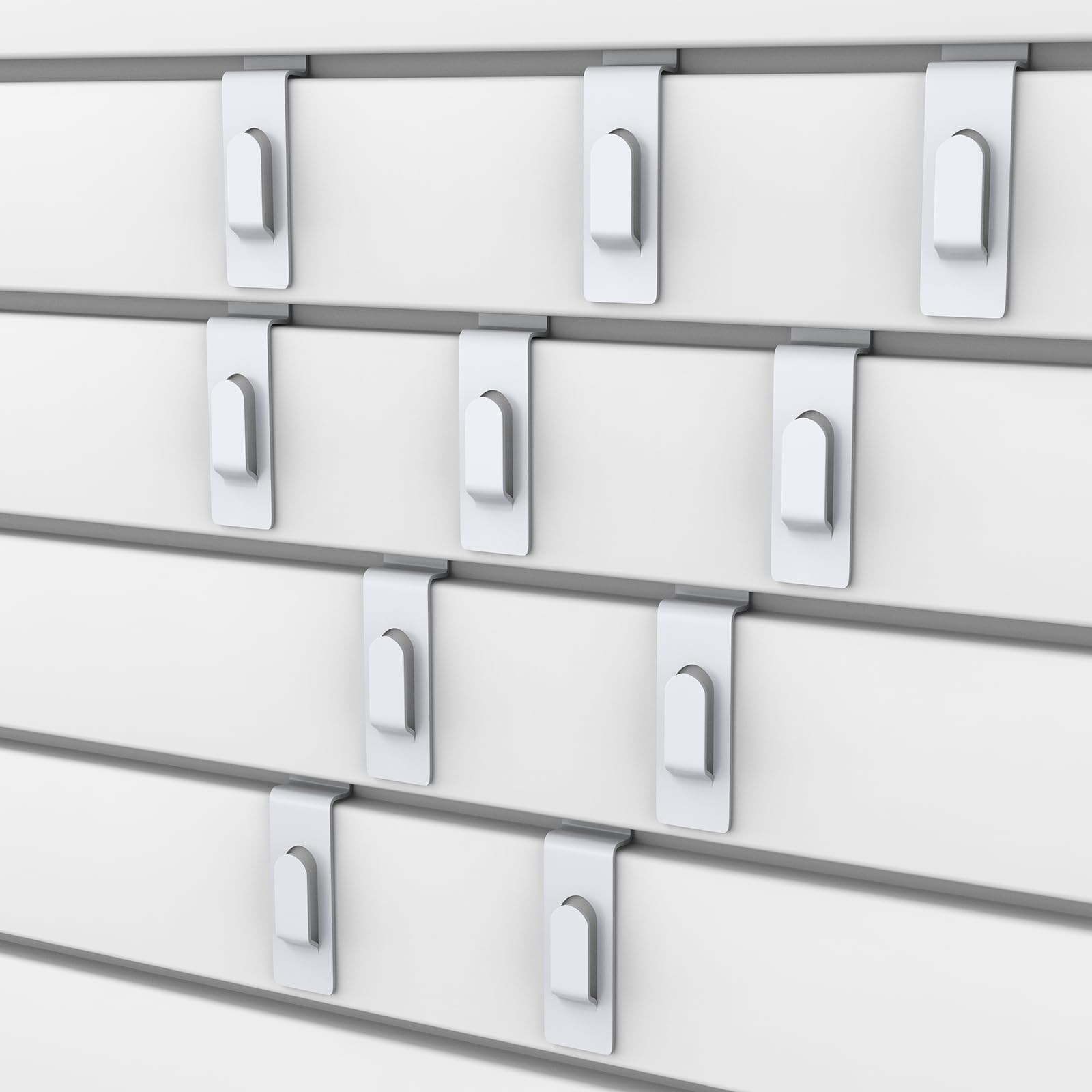 Snapklik.com : 20 Pack Slatwall Utility Notch Hook Commercial Slatwall ...