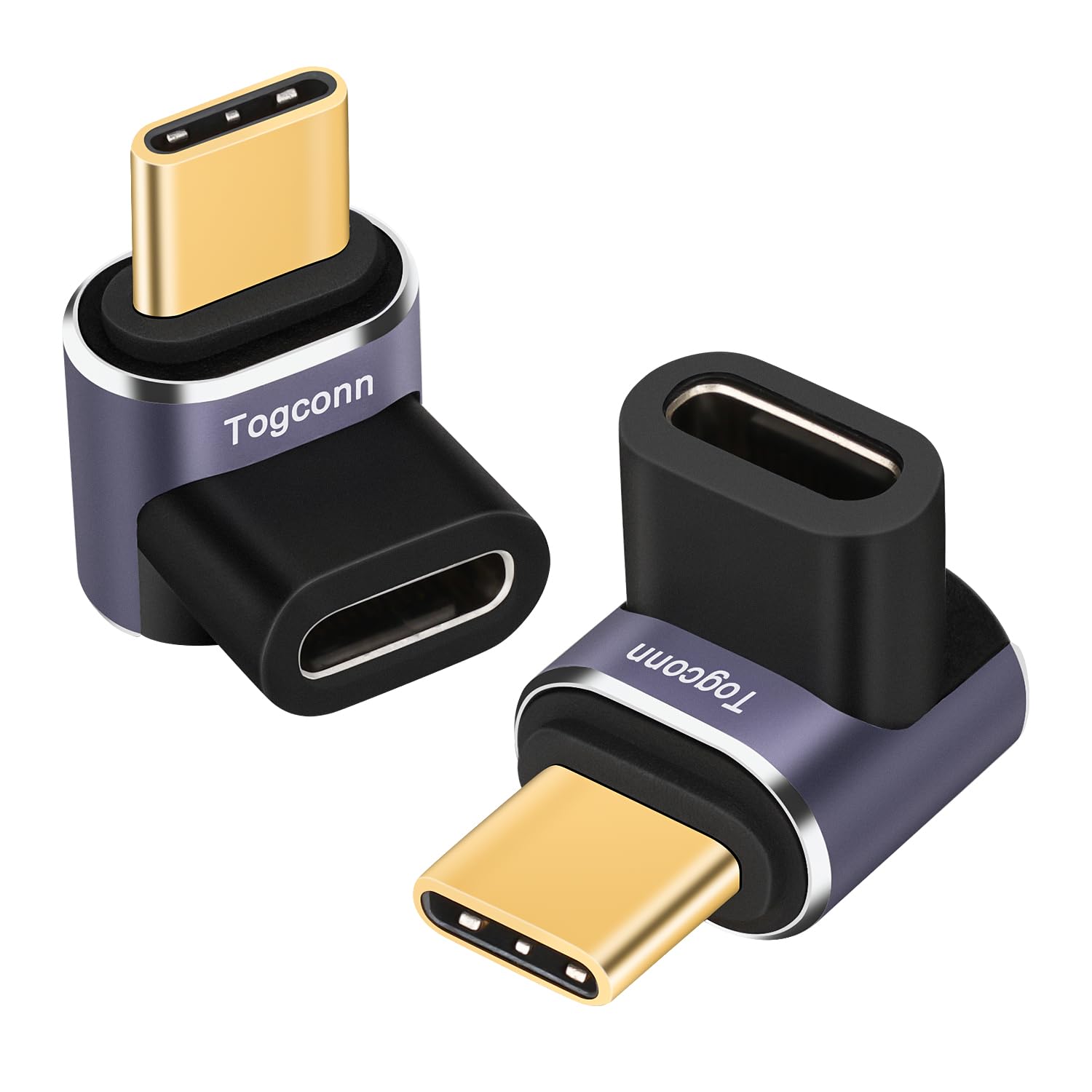 Amazon.com: Togconn 90 Degree Right Angle USB C Adapter (2 Pack), USB ...