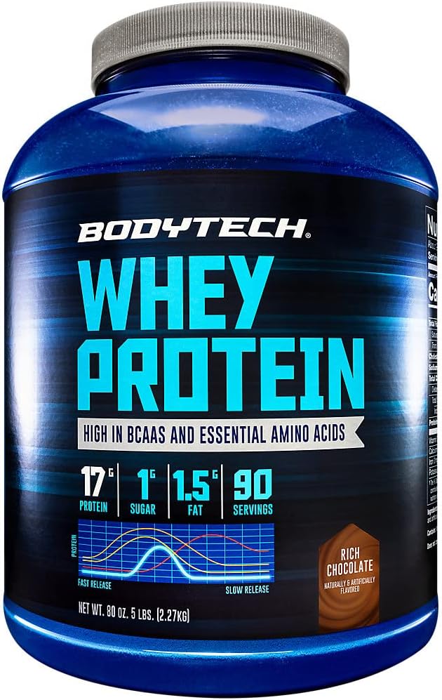 Amazon.com: BodyTech Whey Protein - with 17 Grams of Protein per ...