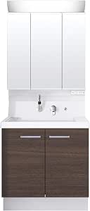 Amazon | LIXIL(リクシル) INAX 洗面化粧台 セット K1シリーズ シングルレバーシャワー水栓 扉タイプ クリエダーク 間口750mm K1N5-755SY/LD2H & 3 ...