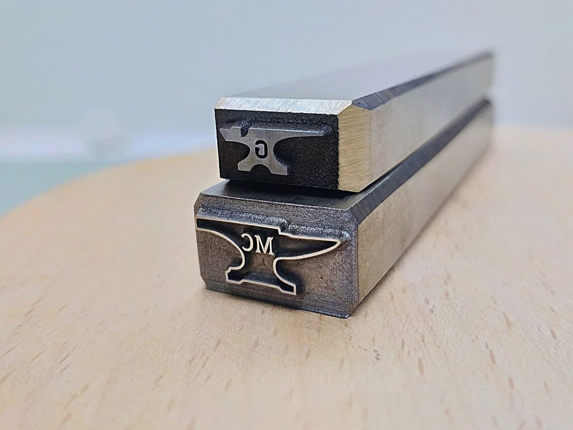Amazon.com: Custom Blacksmith & Knife Maker Steel Stamps - Logo ...