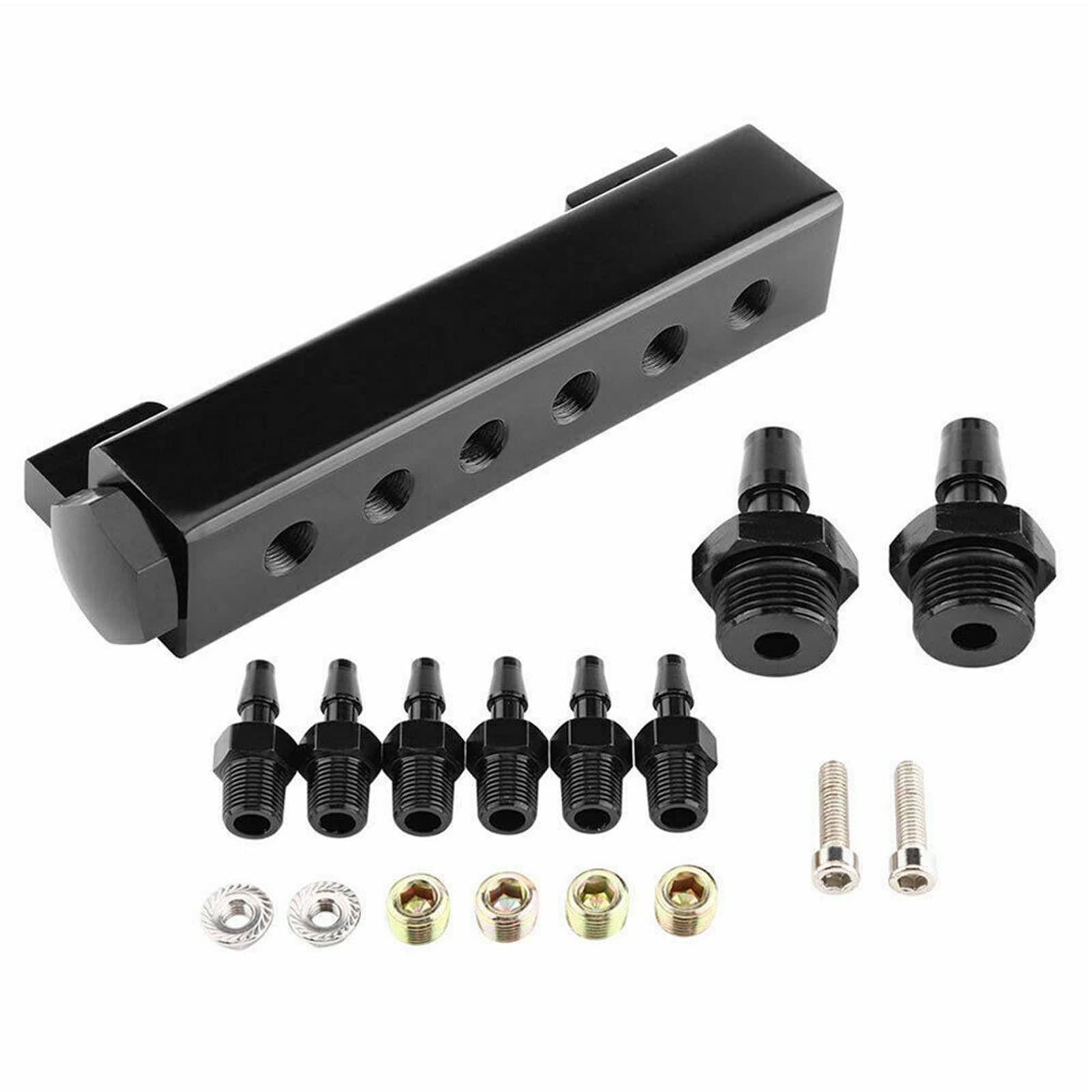 Amazon.com: Lotcesfun 6 Port Vacuum Block Intake Manifold Kit ...