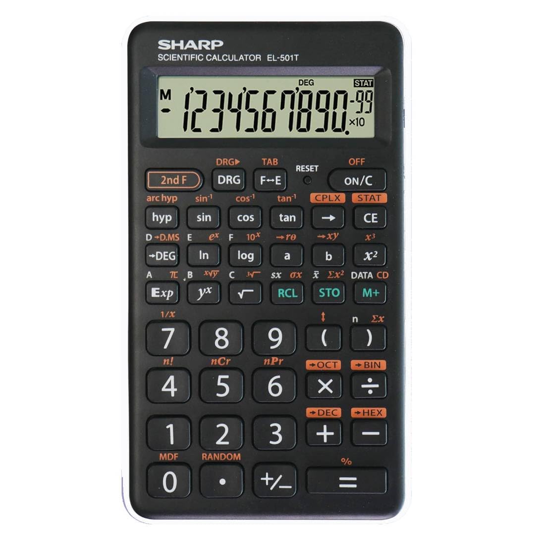 SHARP CALCULATOR SCIENTIFIC BLISTER EL501TBWH-EU,Black/White : Amazon ...