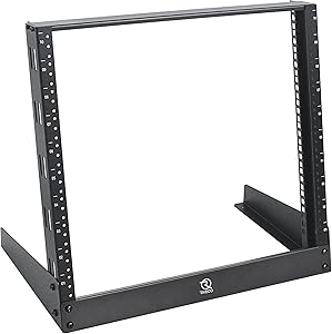 Amazon.com: RIVECO 10U Desktop Rack for Audio & Network Devices 19 Inch 2 Post Open Frame Shelf ...