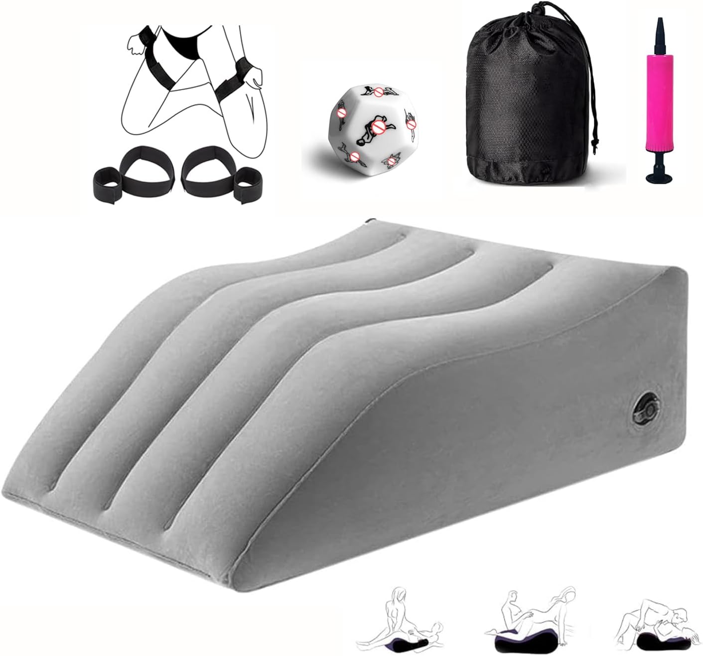 Amazon.com: Orvifuly 3 in 1 Bed Wedge Pillow, Inflatable Pillow for ...