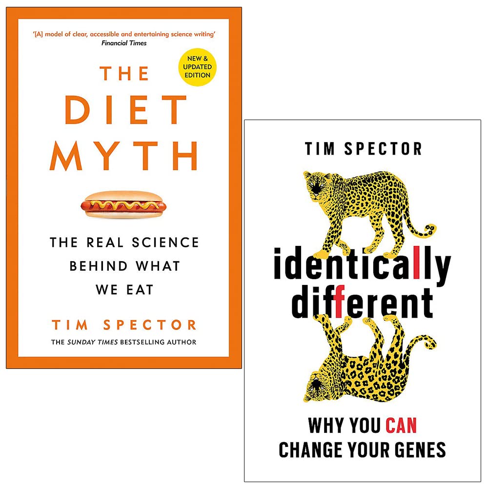 Professor Tim Spector 2 Books Collection Set (The Diet Myth ...
